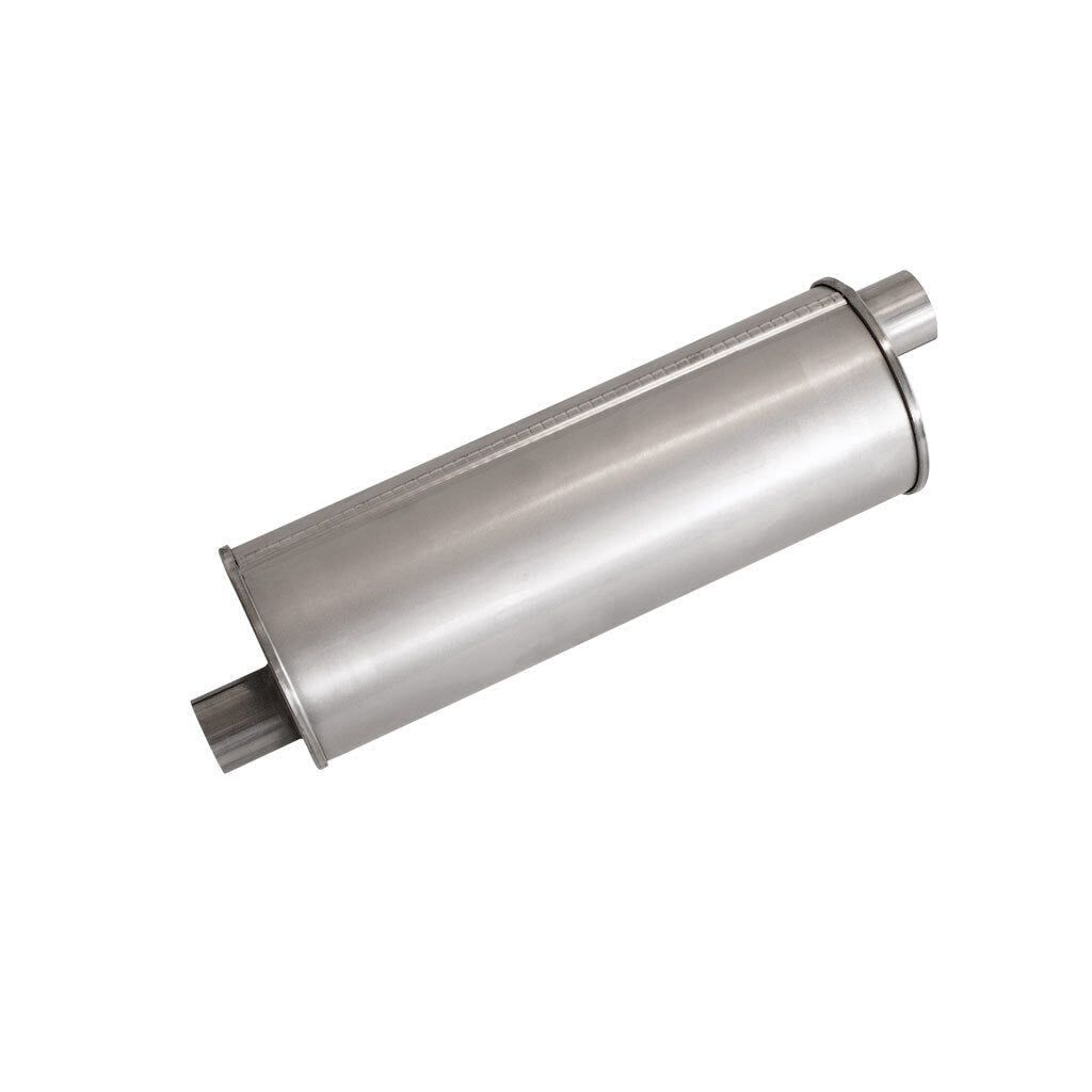 MSA Universal Muffler - 2" Inch 6" Round X 18" Long Triple Flow RH Off ...