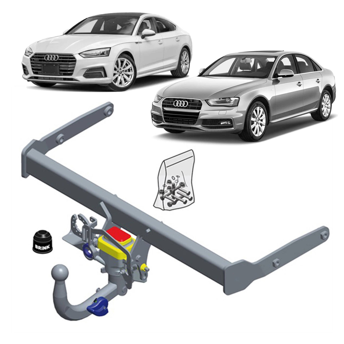 BRINK | Retractable Towbar | Audi A4 B9 8W A5 F5 2015–ON | BR-611000 ...