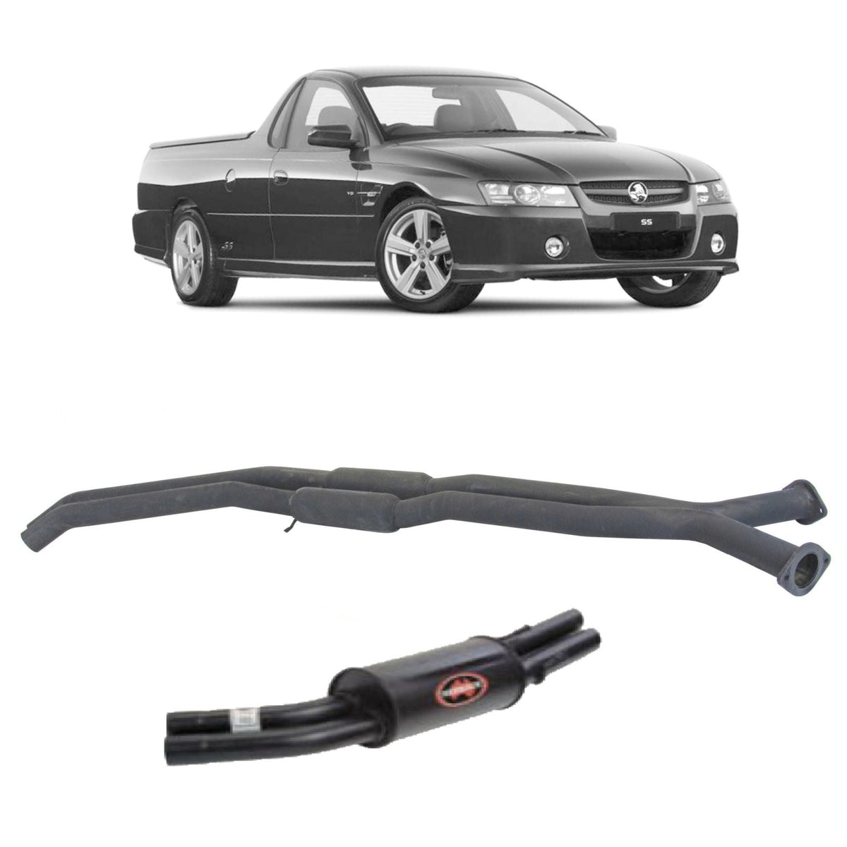 REDBACK - Holden Commodore VU-VZ Ute (2000 - 2007) 2.5" Catback Exhaus ...