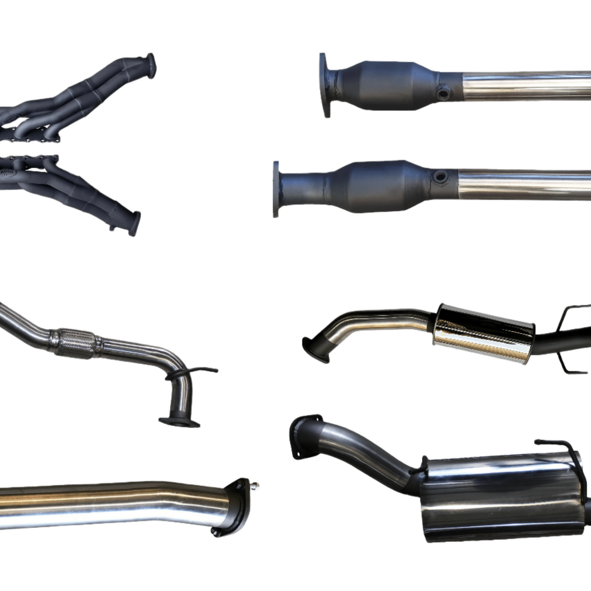 Manta | 3″ Full Exhaust System with Extractors, Hi Flow Cats & Small C ...