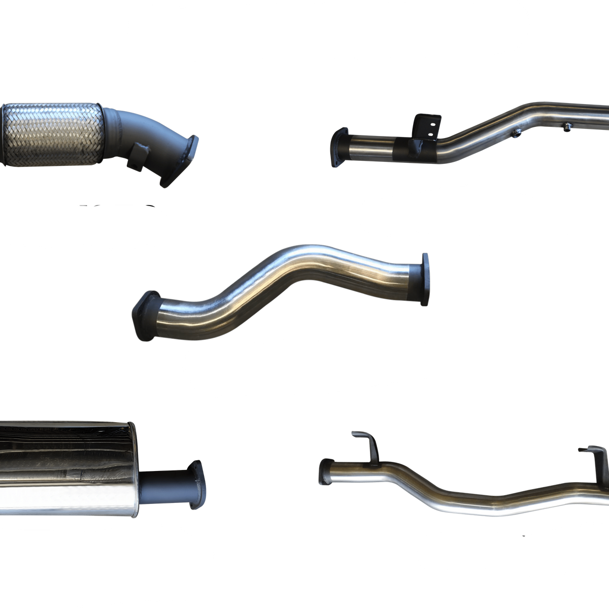 Manta | 3″ Turbo Back Exhaust Without Cat with Muffler | Toyota Landcr ...