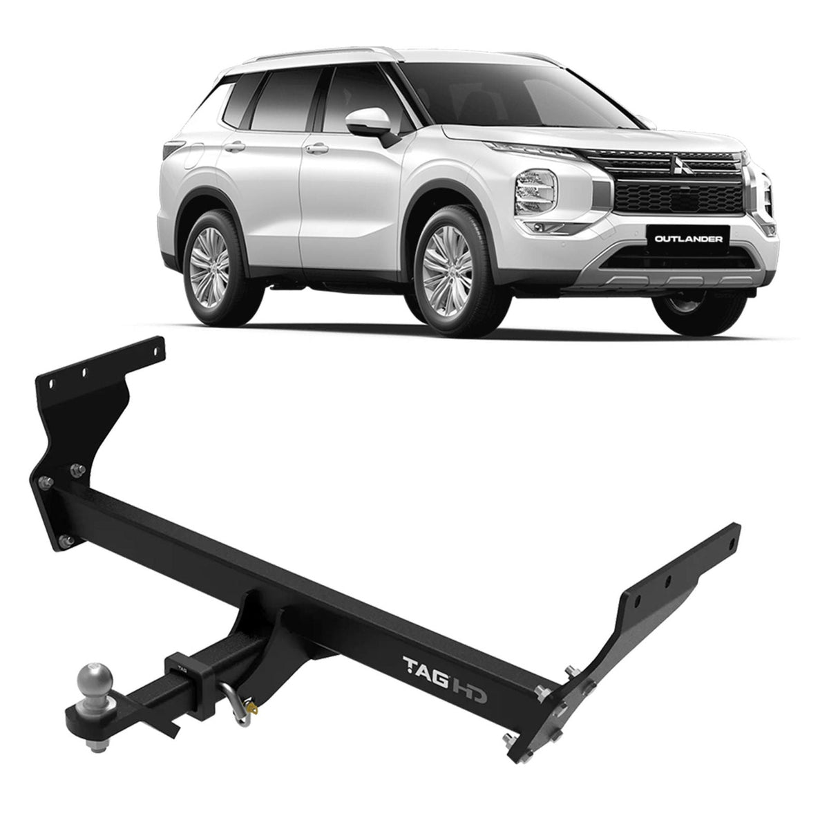 TAG - Mitsubishi Outlander ZM (2021 - on) SUV Heavy Duty Towbar & Dire ...