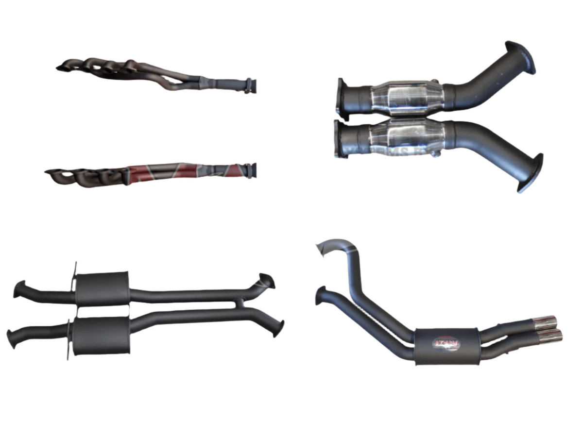 Manta | Twin 3″ Full Exhaust System with 1 7/8″ Extractors Muffler/Muf ...